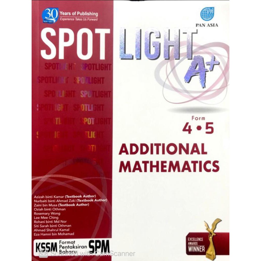 SPOTLIGHT A+ SPM ADDITIONAL MATHEMATICS | Shopee Malaysia
