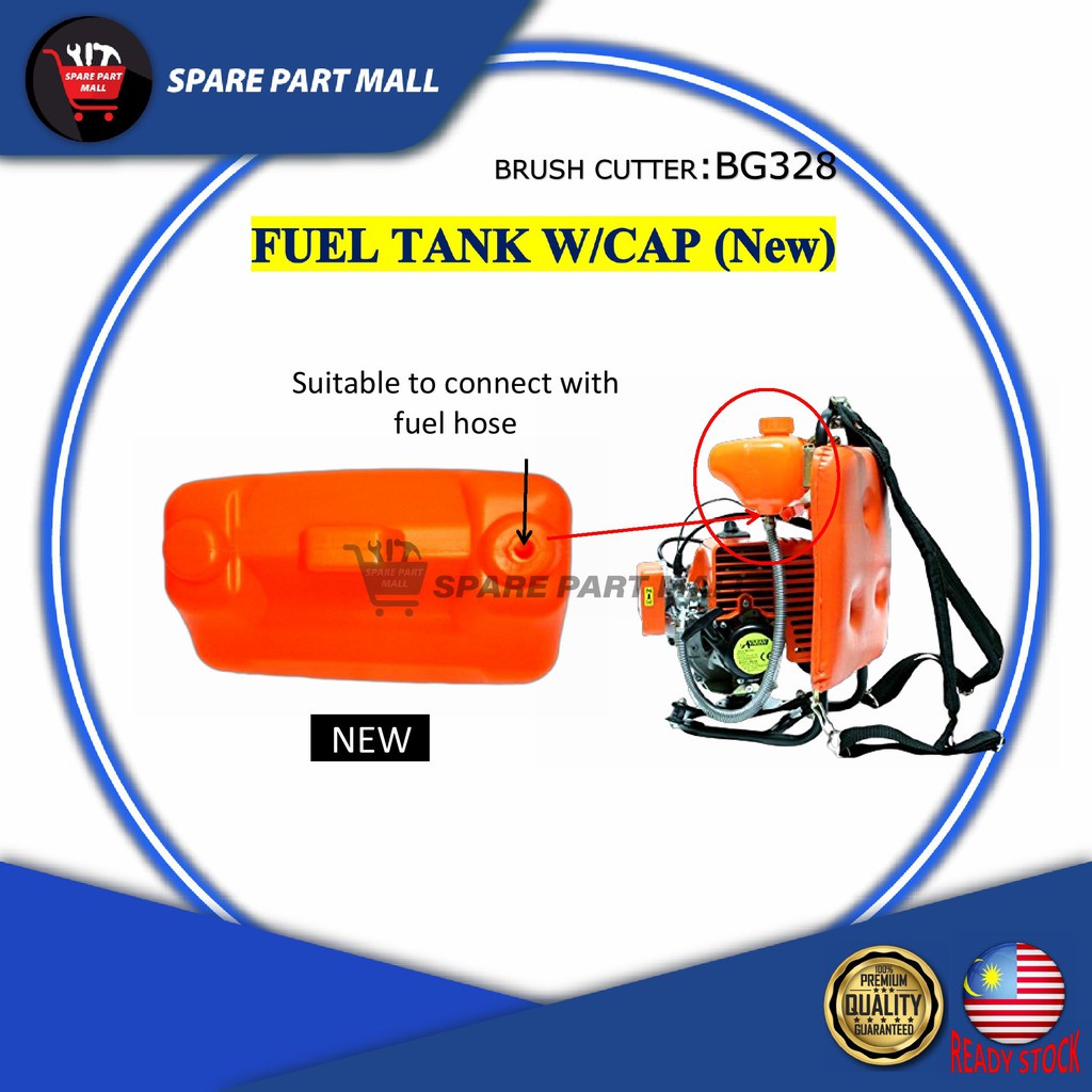 BRUSH CUTTER (BG328) : FUEL TANK W/FUEL CAP TANGKI MINYAK MESIN RUMPUT ...