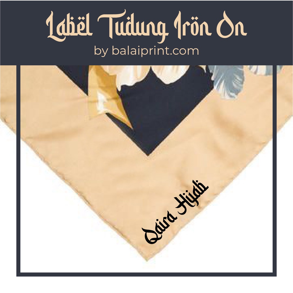 [200PCS] 30MM x 10MM Label Tudung Iron On Transparent | Shopee Malaysia