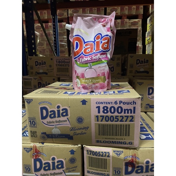 DAIA FABRIC SOFTENER 1.6L/1.4L 1 CARTON/ 6 PACK | Shopee Malaysia