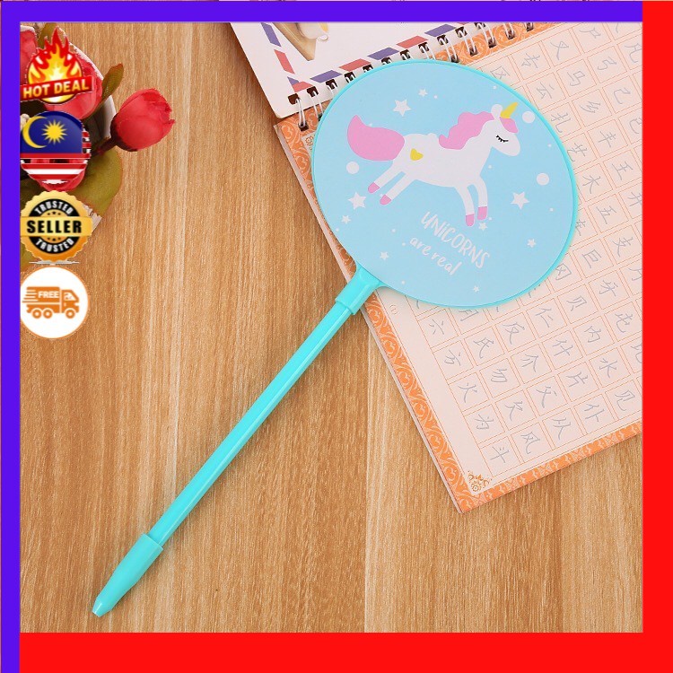 Unicorn Fan Ball Pen Kids Stationary Cute Free Gift Door Gift Pen ...
