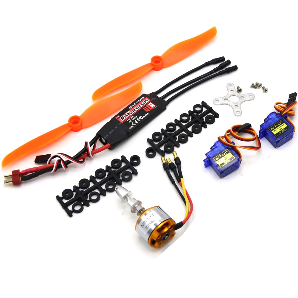 A2212 2212 2200KV Brushless Motor 30A ESC Motor 6035 Propeller SG90 9G Micro Servo for RC Fixed ...
