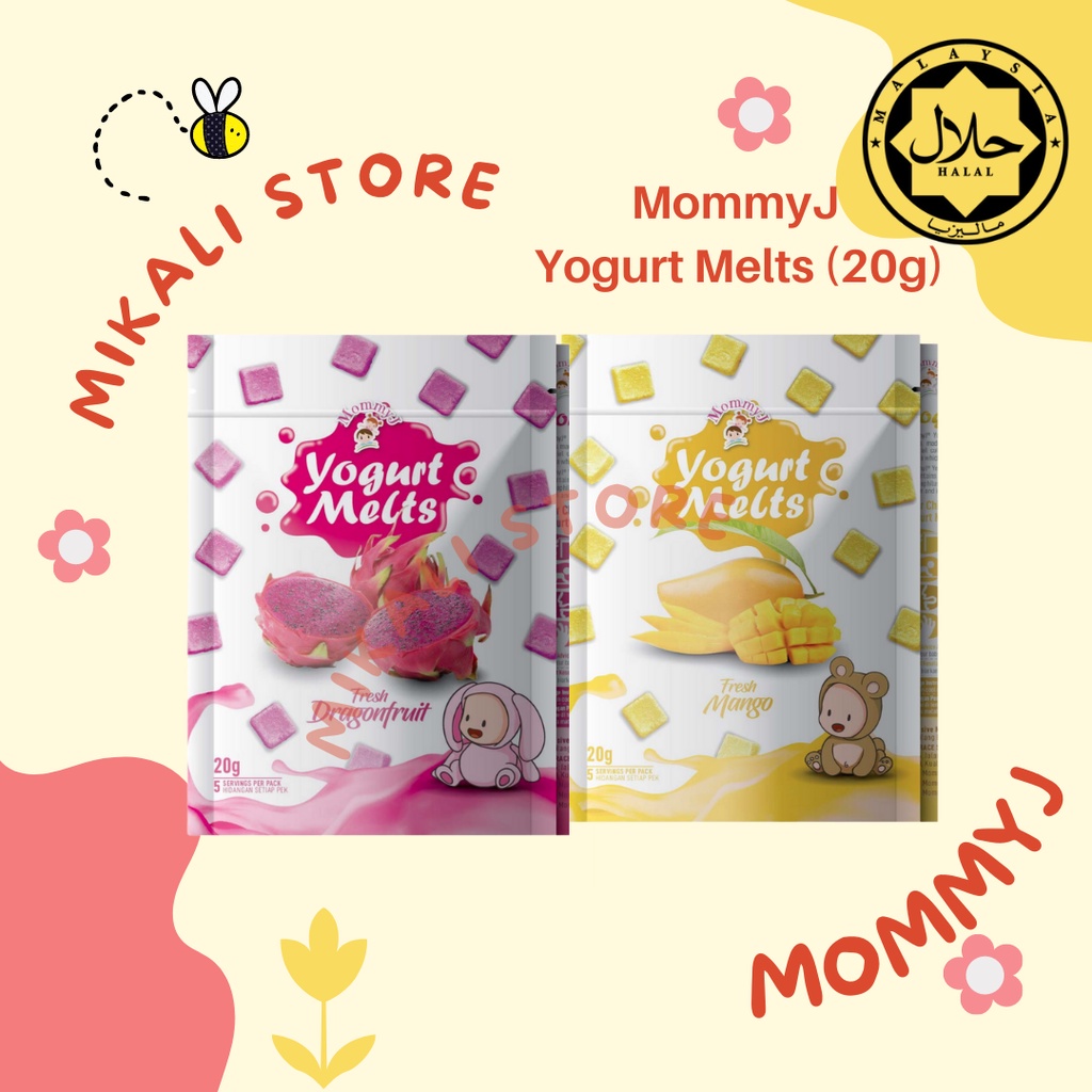 MommyJ/ Mommy J Halal Certified Yogurt Melts 20g - Dragon Fruits/ Mango ...