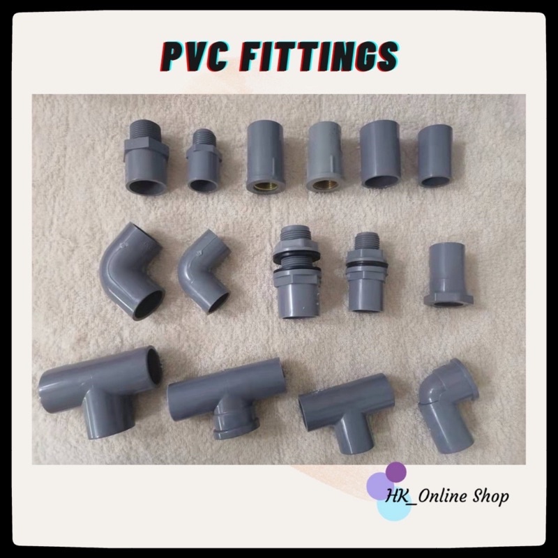 15mm / 20mm / 25mm Pvc Fittings / Socket / Elbow / Tee / Reducer / Tank Connector / End Cap ...