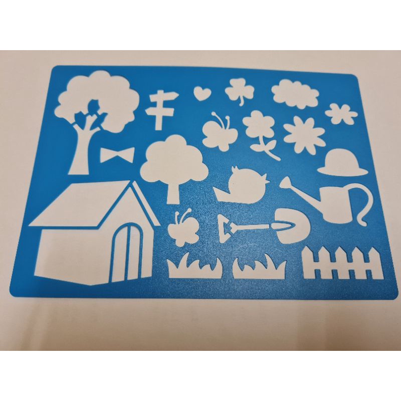 T12. (20designs) DRAWING SOFT TEMPLATE STENCILS RULER FOR KIDS ...