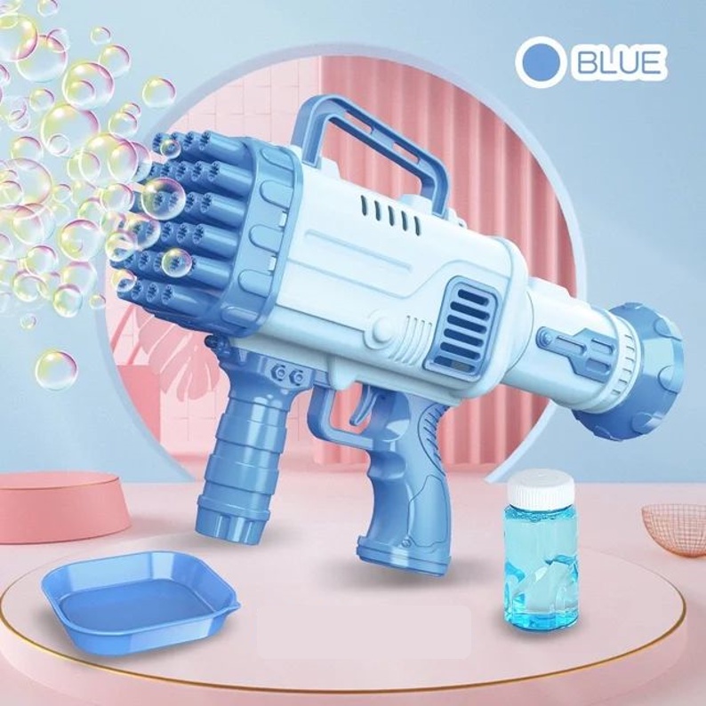 Premium 32 Holes Bubble Machine / Angel Bazooka Bubble Gun / pistol ...