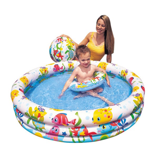 3 detailed swimming pool (sea pool + float + ball) | Shopee Malaysia