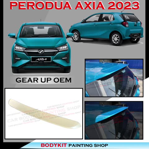 PERODUA AXIA 2023 GU GEAR UP STYLE FULLSET SKIRTING -WITH PAINTING ...