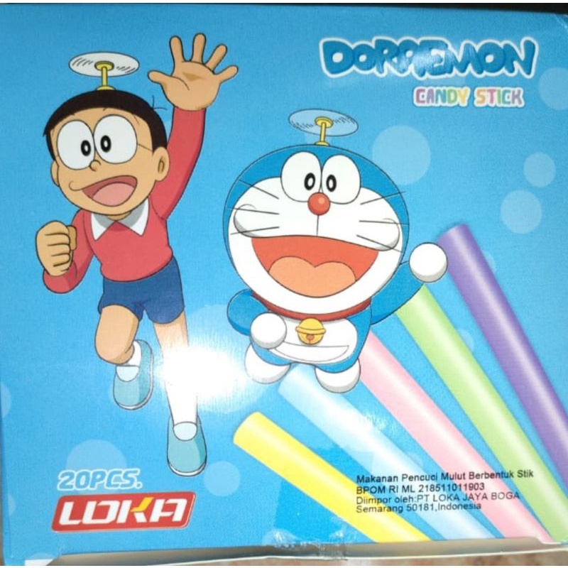 Doraemon candy stick jelly yogurt candy pipette contains 20 | Shopee ...