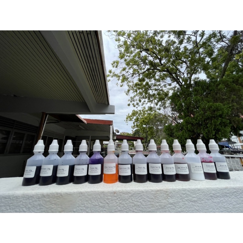 [ Starter Pack 16pcs ] Pewarna Makanan HALAL / HALAL Food Colouring ...