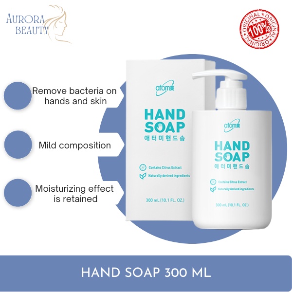 ATOMI Hand Soap 300ml ~ Remove bacteria on hands and skin | Shopee Malaysia