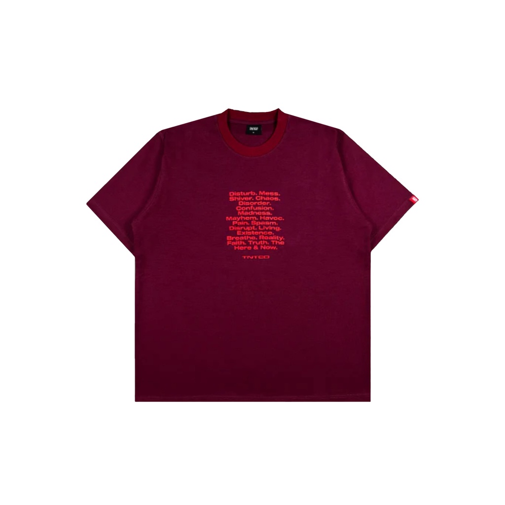 TNTCO Bold Statement Tee (Maroon) | Shopee Malaysia