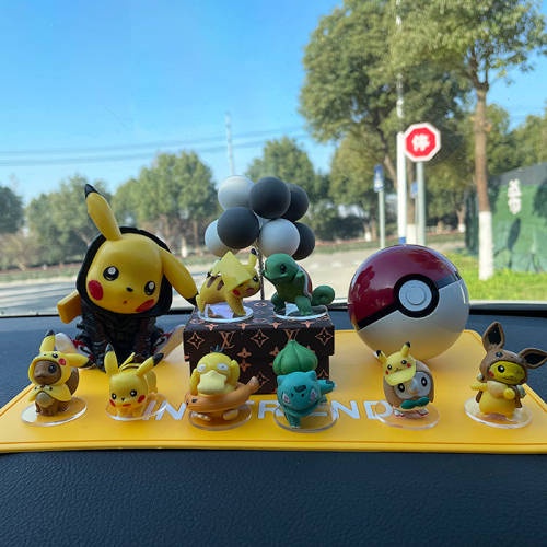 Pikachu Car Ornaments Cartoon Doll Personality Influencer Center ...