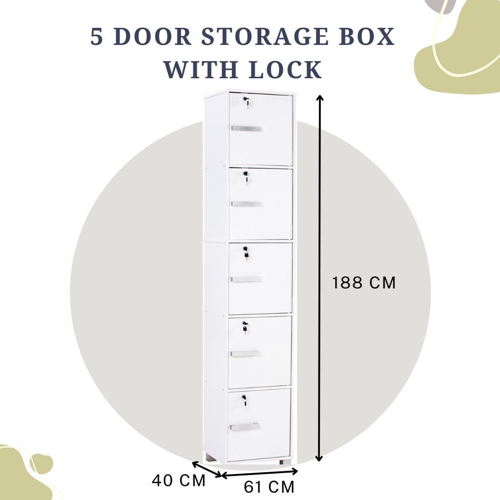 🔥OFFER🔥G HOME 3/4/5 Door Locker Cabinet File Storage Cabinet Door ...