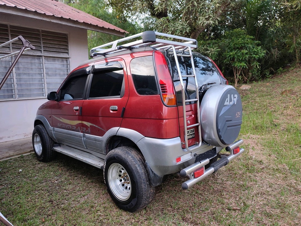 Perodua Kembara Roof Rack With Cross Bar RailingCross Bar Railling Dan ...
