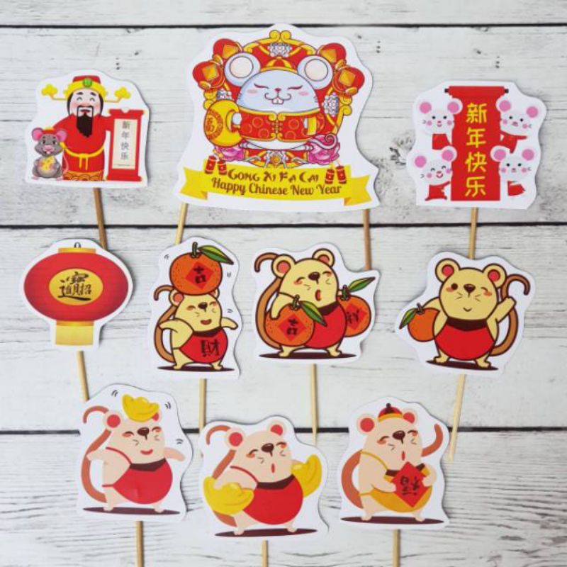 [READY] Cake TOPPER CAKE TOPPER CAKE TOPPER CNY | Chinese NEW YEAR CAKE ...
