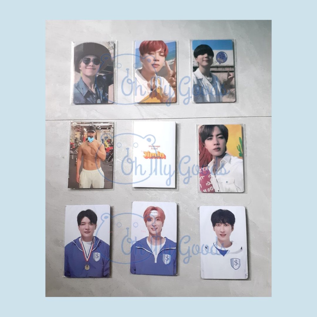 Photocard Lucky Draw Jimin, Jin, RM | Pc Eunhyuk Leeteuk Shindong ...