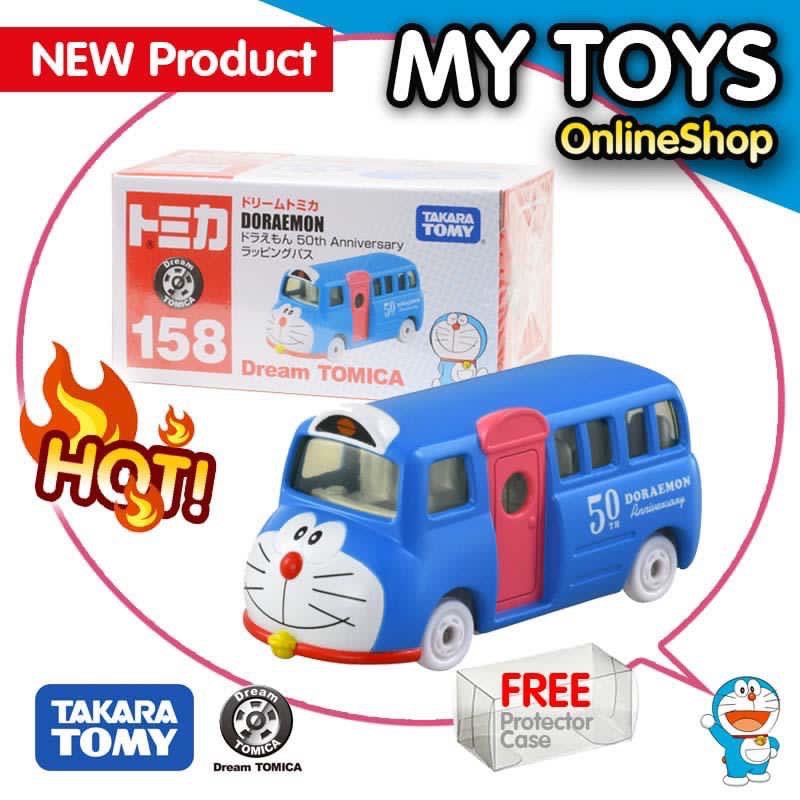 DREAM TOMICA No.158 Doraemon 50th Anniversary Wrapping Bus Die Cast ...