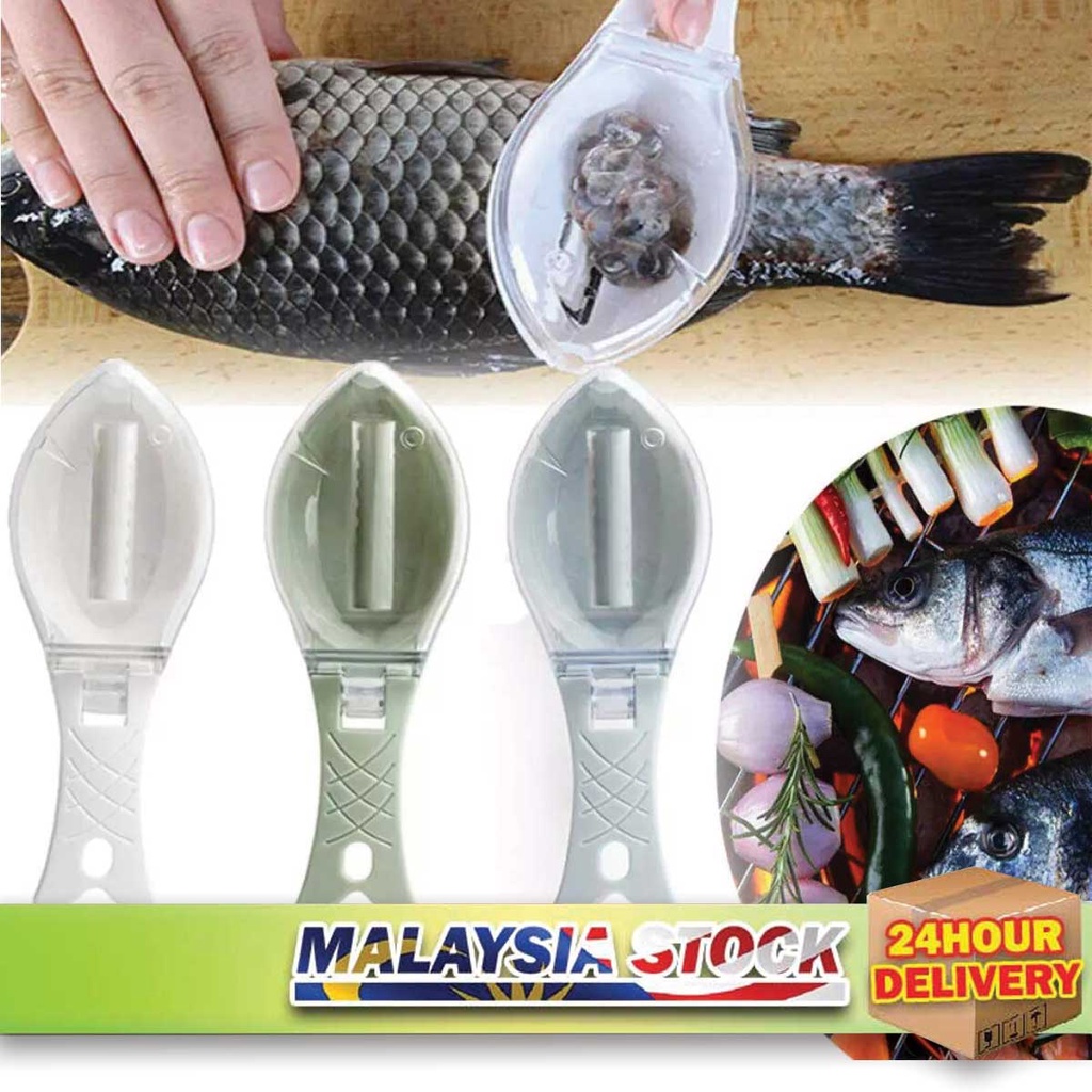 Fish Scale Planer Tool Kitchen Fish Brush Grater Quick Disassembly Fish ...