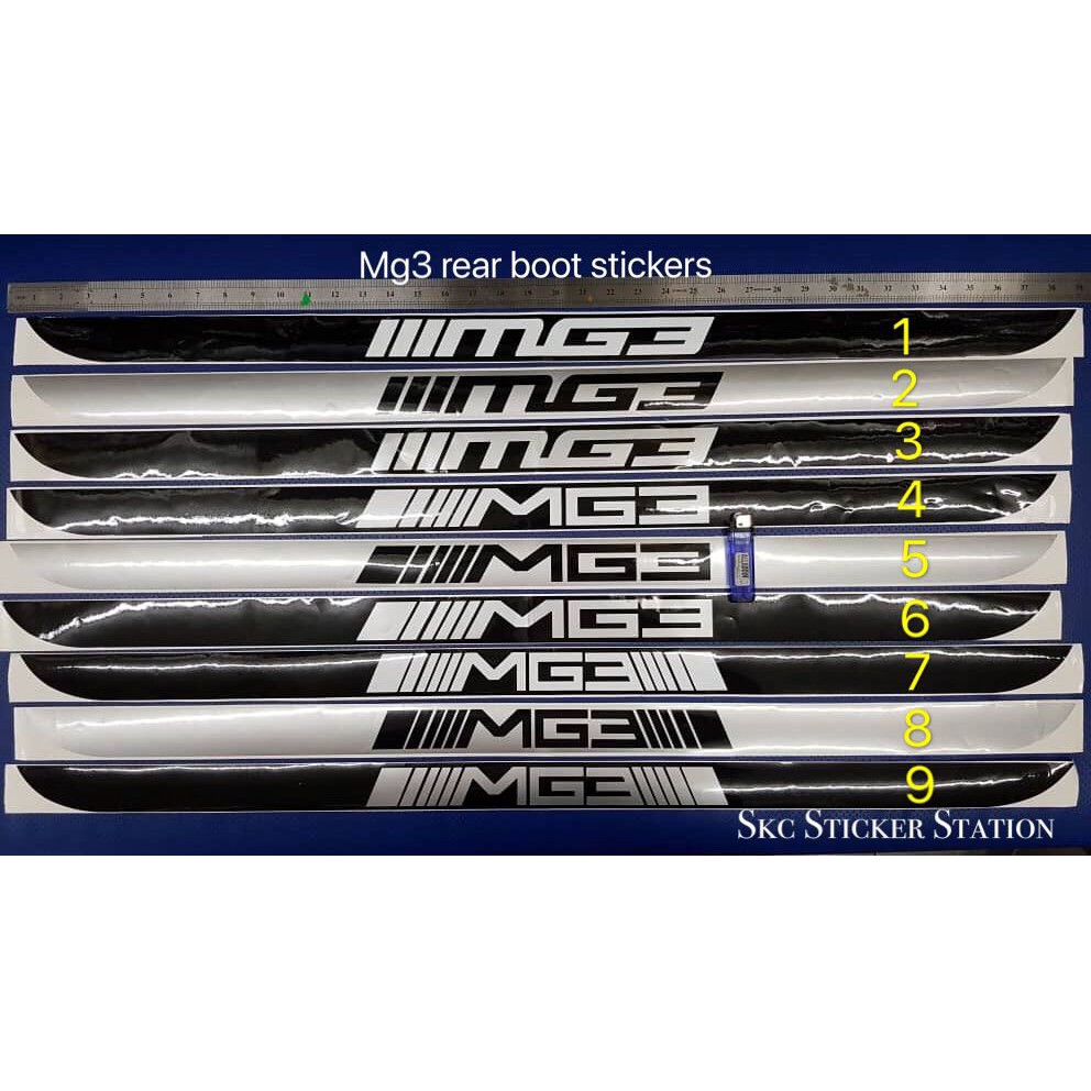 Perodua Myvi Gen 3 (MG3) Boot line stickers (fit fit sizes for Myvi ...