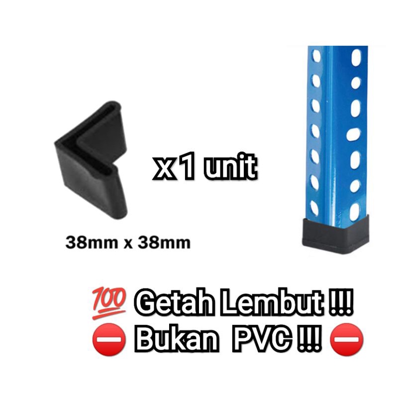 Rubber Base Slotted Angle Bar / Tapak Getah Besi Rak / Rack Shelf ...