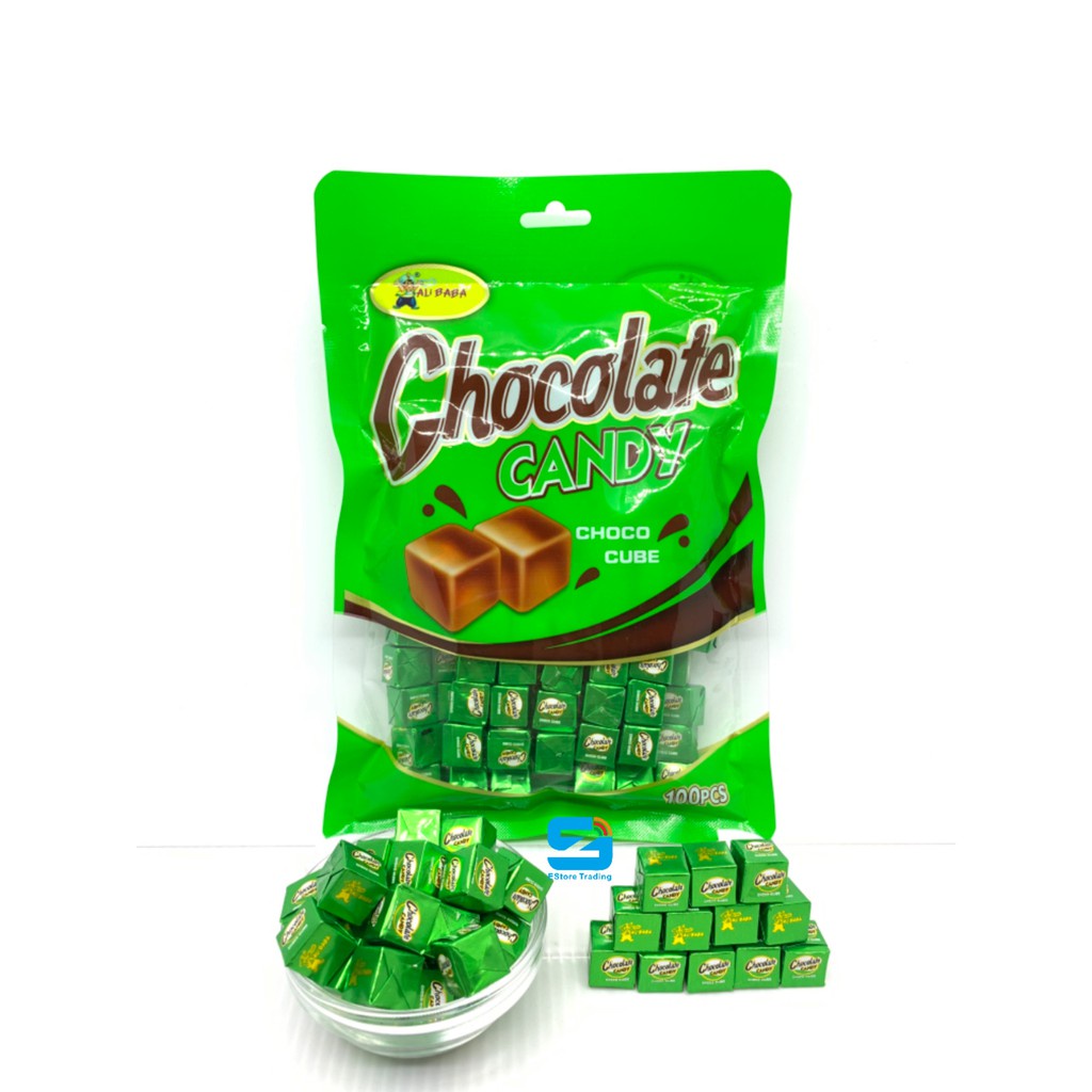 🔥 100pcs- Alibaba Chocolate Candy Choco Cube per Pack- Exp: 30/06/2026 ...