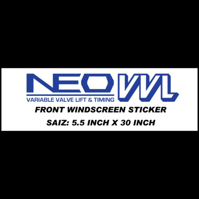 Sticker neo vvl (front windscreen) | Shopee Malaysia