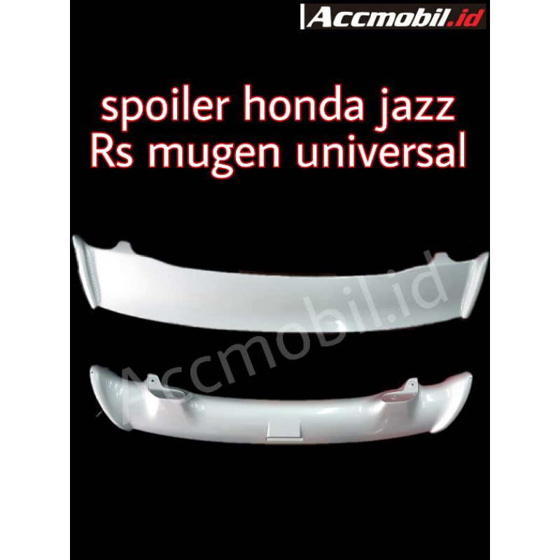 Plastic spoiler honda jazz rs fit ge 8 gen 2 universal hatchback mugen ...