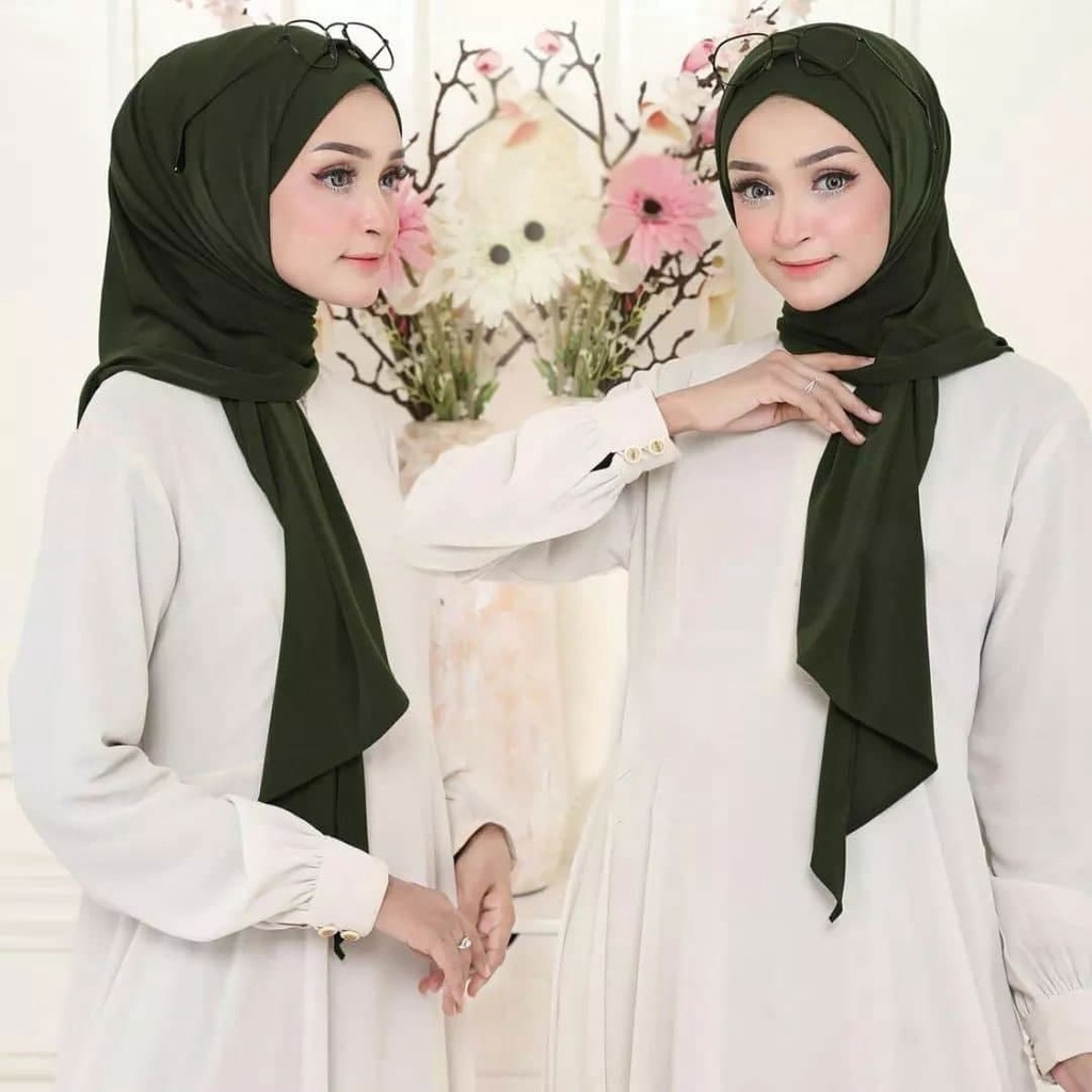 Beautiful Triangle Pashmina Hijab With Arabian Inner Streach Variations ...