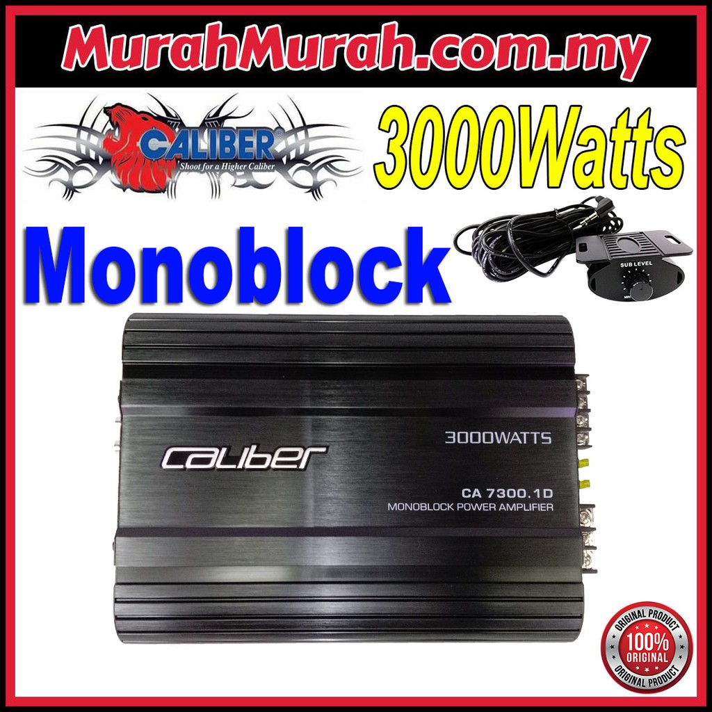 🔥READY STOCK🔥 CALIBER Monoblock Power Amp CA-7300 3000Watts 2CH 2 ...