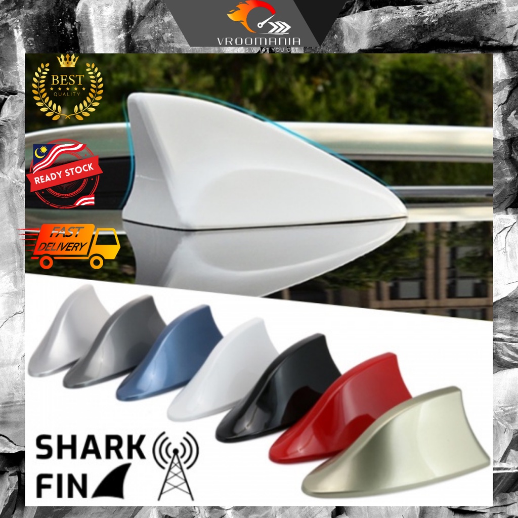 [VROOMANIA]Shark Fin Antenna Car Roof Radio Signal Antena Myvi Axia ...