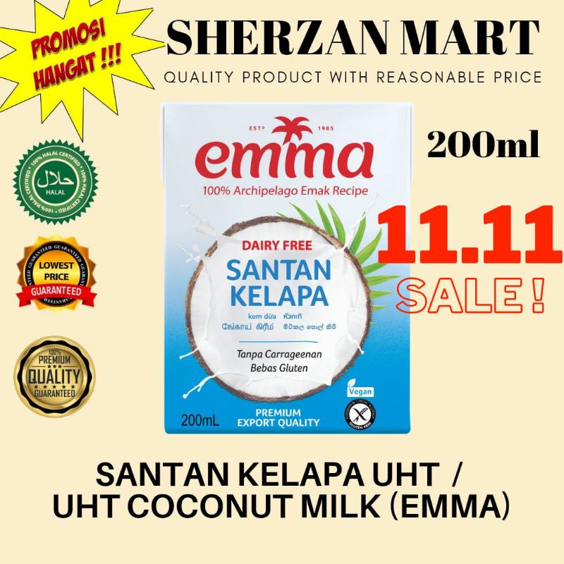 Santan Kelapa EMMA / EMMA Coconut Milk / Santan Kelapa / Santan Kotak ...