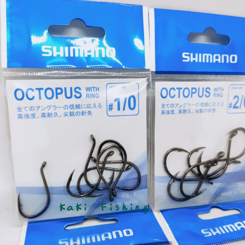Shimano Octopus with ring hook 8-4/0 shimano hook mata kail shimano ...