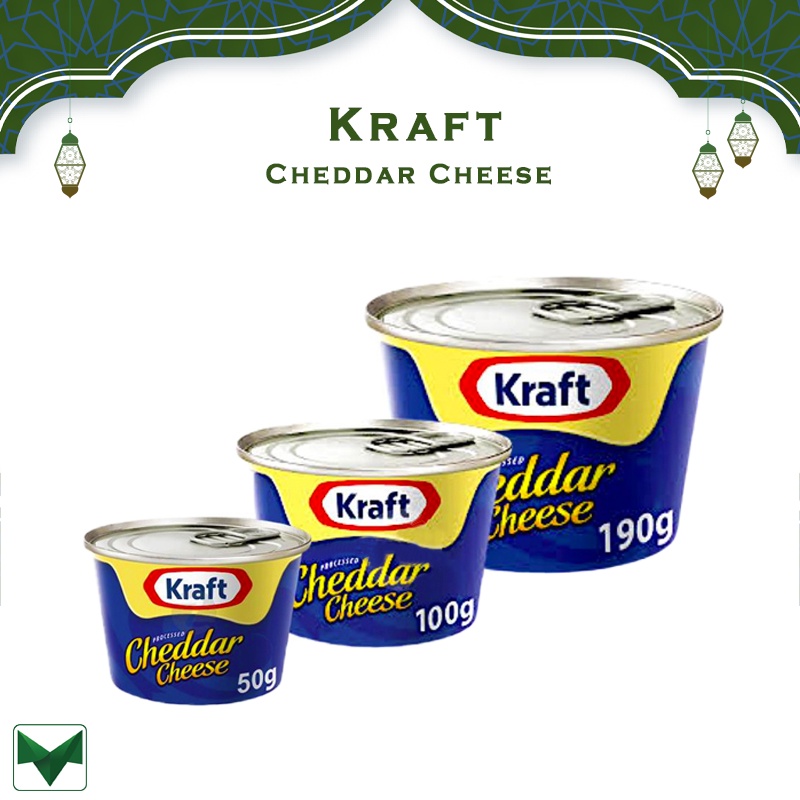 Kraft Cheddar Cheese 190g+100g+50g Imported From Saudi Arabia | Shopee ...