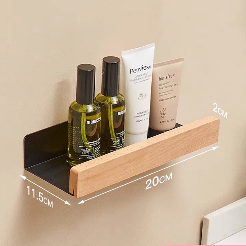 Bathroom Rack Wall-mounted Shower Room Toilet Shampoo Shelf Cosmetic ...