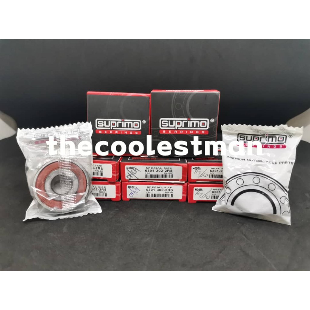 🔥READY STOCK🔥Suprimo Special Bearing 6200-202 6201-202 6201-300 6202-301 6203-004 6301-202 6301 ...