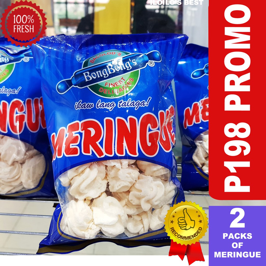 BongBong's Meringue 2 Packs Bacolod Pasalubong Products Cookies Iloilo ...