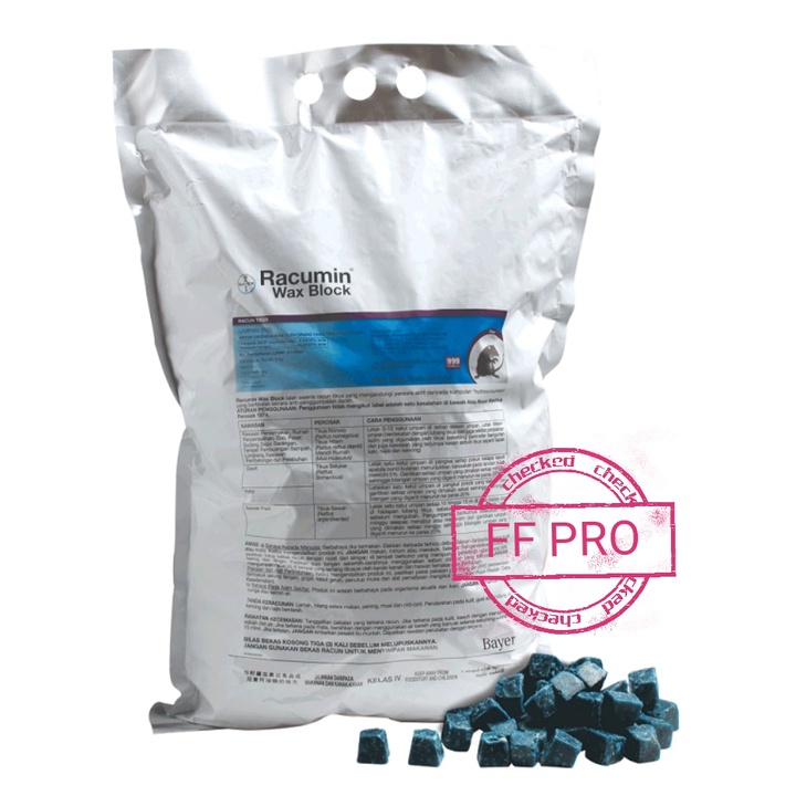 BEST SALLERS BAYER RACUMIN WAX BLOCK®️ (1 BAG/5 KG) RACUN CHEMICAL RAT ...