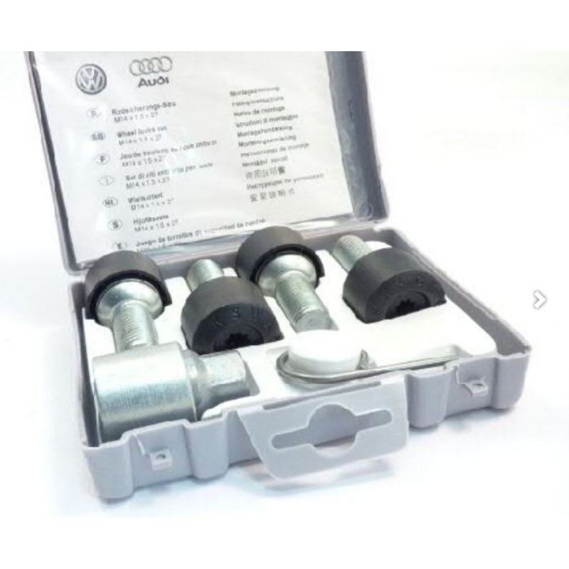 Original Audi & Volkswagen Wheel Bolt lock Nut Set | Shopee Malaysia