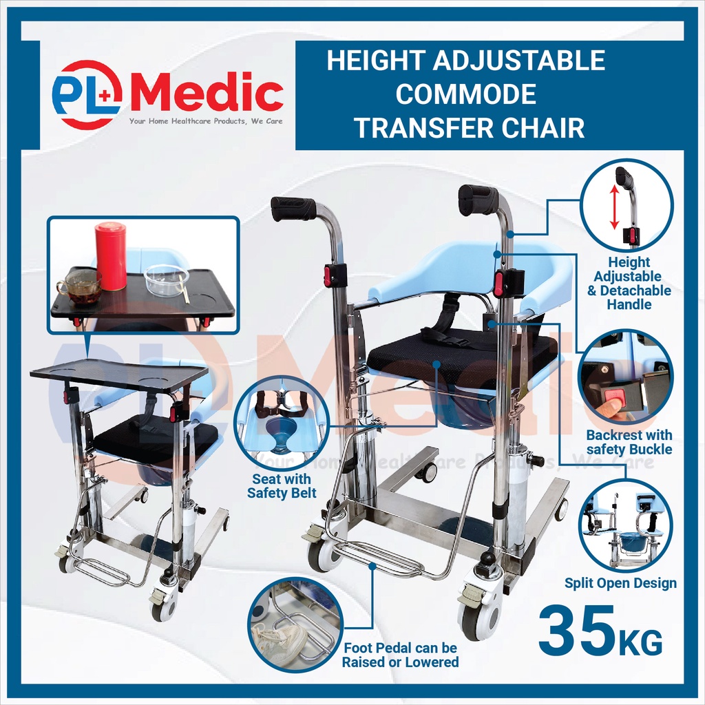 [READY STOCK] Deluxe Stainless Steel Hydraulic Height Adjustable ...