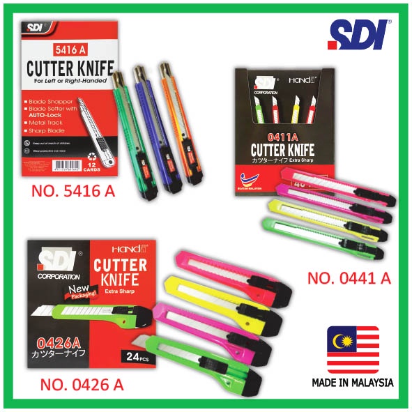 SDI CUTTER KNIFE ( 5416A / 0426A / 0411A ) HIGH QUALITY | Shopee Malaysia