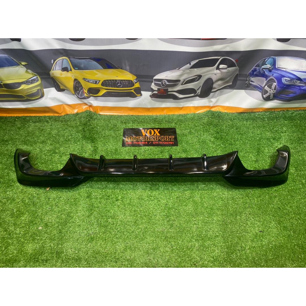 bmw g20 g28 rear diffuser quad gloss black fit untuk bmw g20 3 series m ...