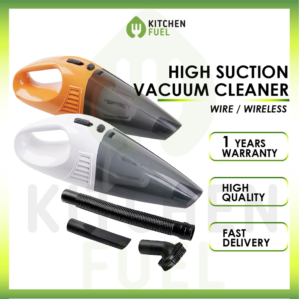 KF_ Car Vacuum Cleaner 12V Wireless Portable Small Dry Wet Dual ...