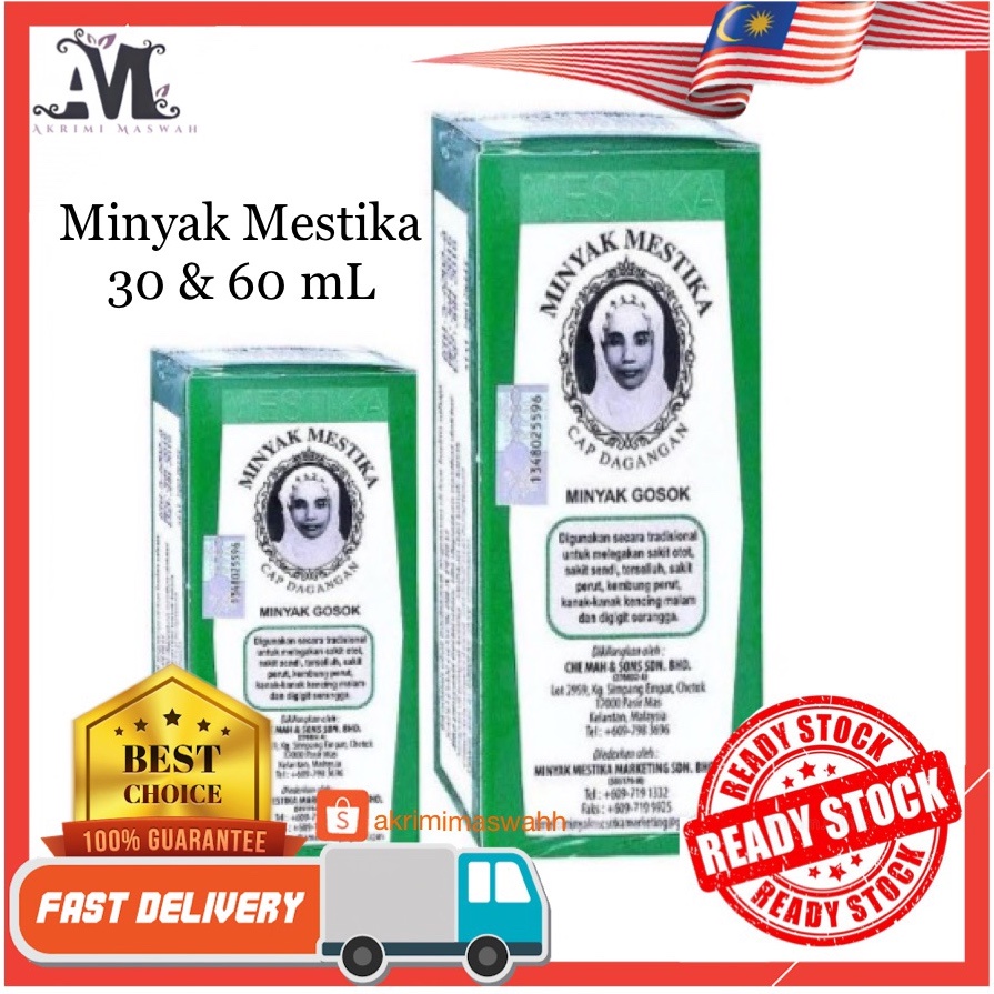 🔥MINYAK ANGIN MESTIKA 30 mL 60 mL🔥 [READY STOCK]💯 | Shopee Malaysia