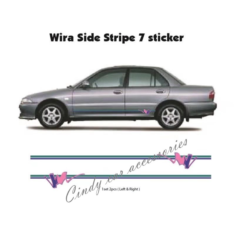 WIRA SIDE BODY STICKER 1set 2pcs | Shopee Malaysia