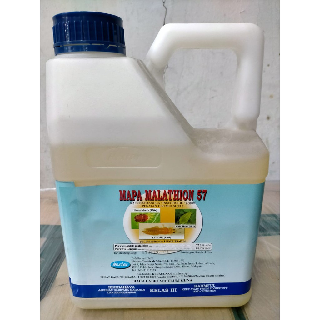 HEXTAR MAPA MALATHION 57 MALATHION 57% (4 Liter) | Shopee Malaysia