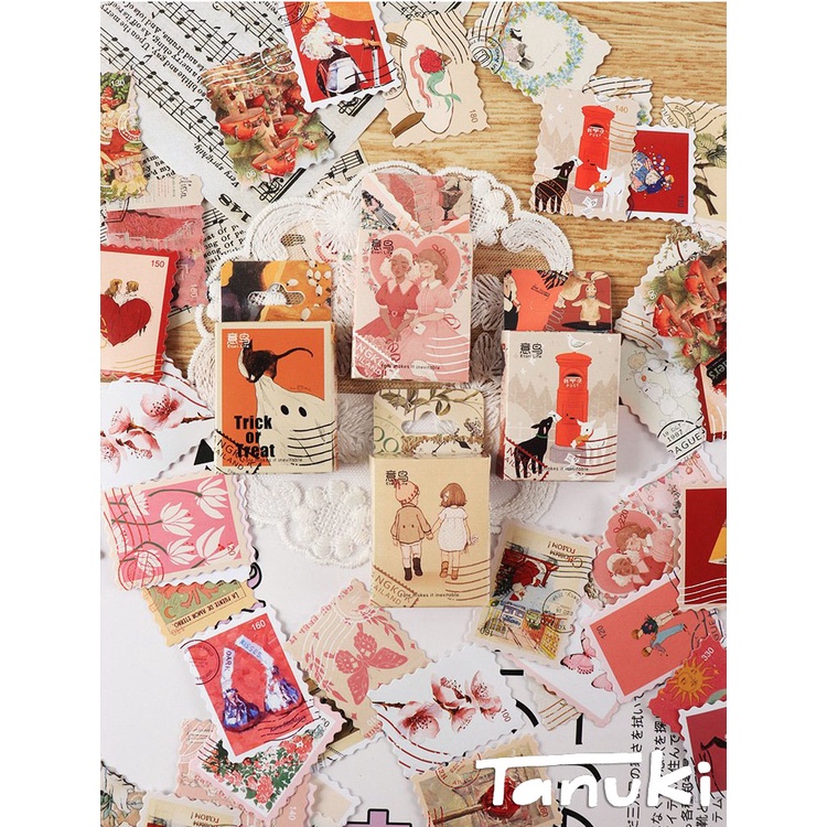 Vintage stickers (48 sheets) | Shopee Malaysia