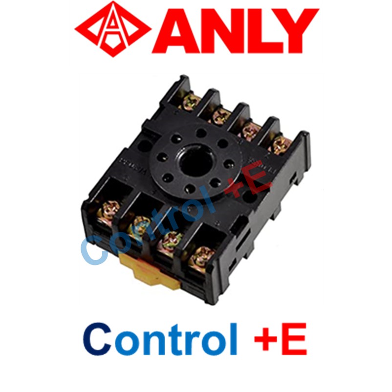 ANLY PF-083A FRONT MOUNTING 8PIN TIMER/RELAY BASE/SOCKET (TAIWAN ...