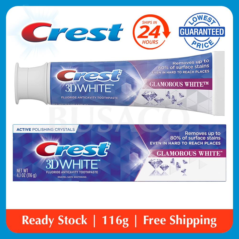 Crest 3D White Glamorous White | Advanced Triple Whitening | Radiant Mint | Brilliance | Stain ...