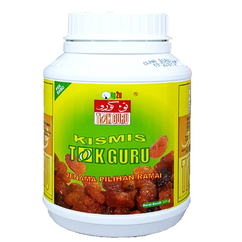 TOK GURU KISMIS 200G/JUS TOK GURU PERISA STRAWBERI/ANGGUR 180ML ...